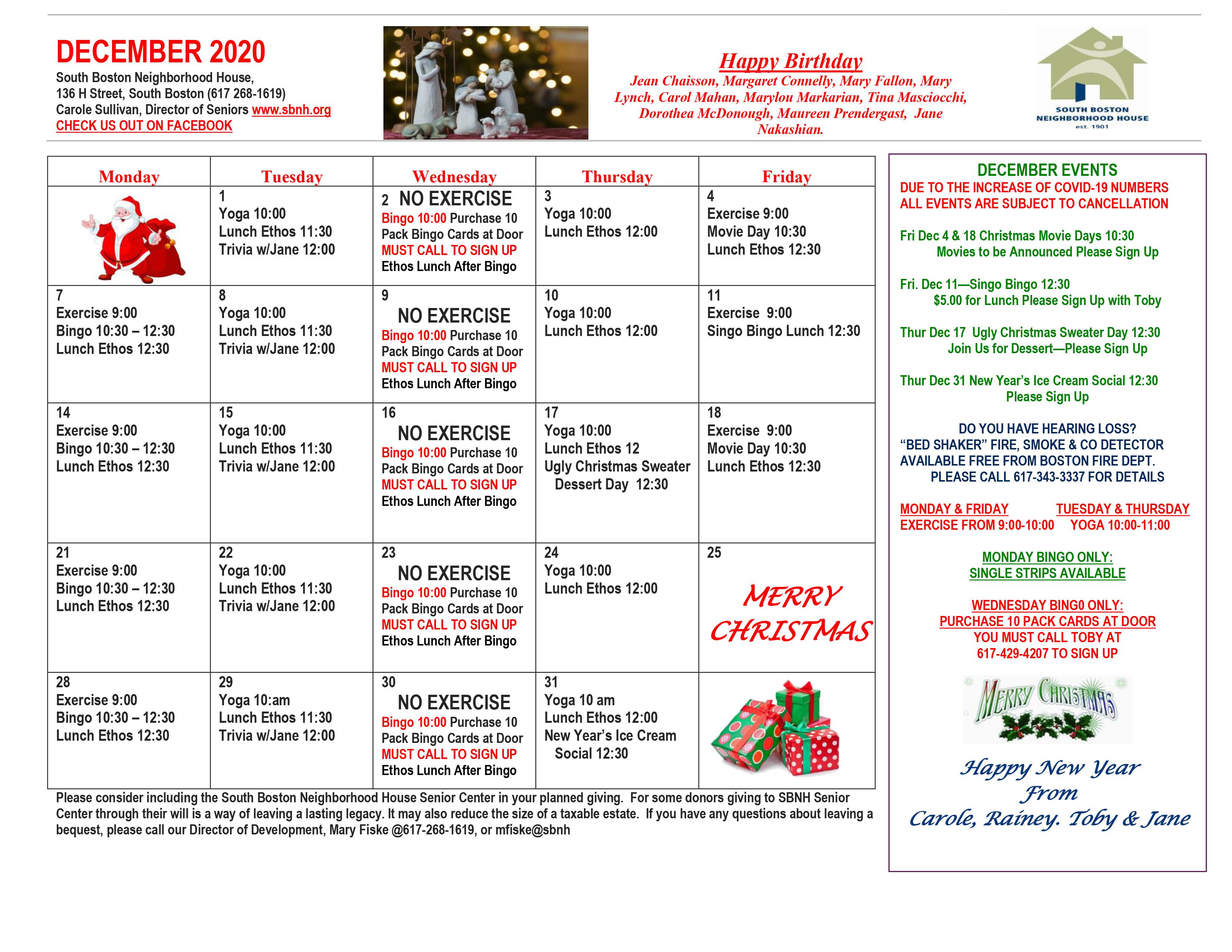 Senior Services – South Boston Neighborhood House